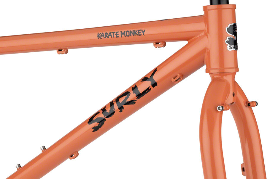 Surly Karate Monkey Frameset - 27.5" Steel Peach Salmon Sundae Medium ...